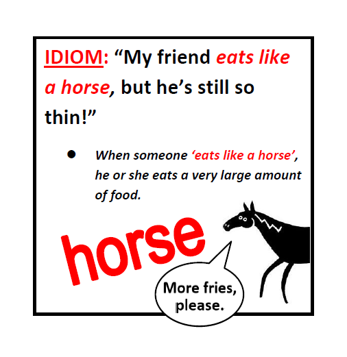 IDIOM: «TO EAT LIKE A HORSE» | STUDY CENTRE IH